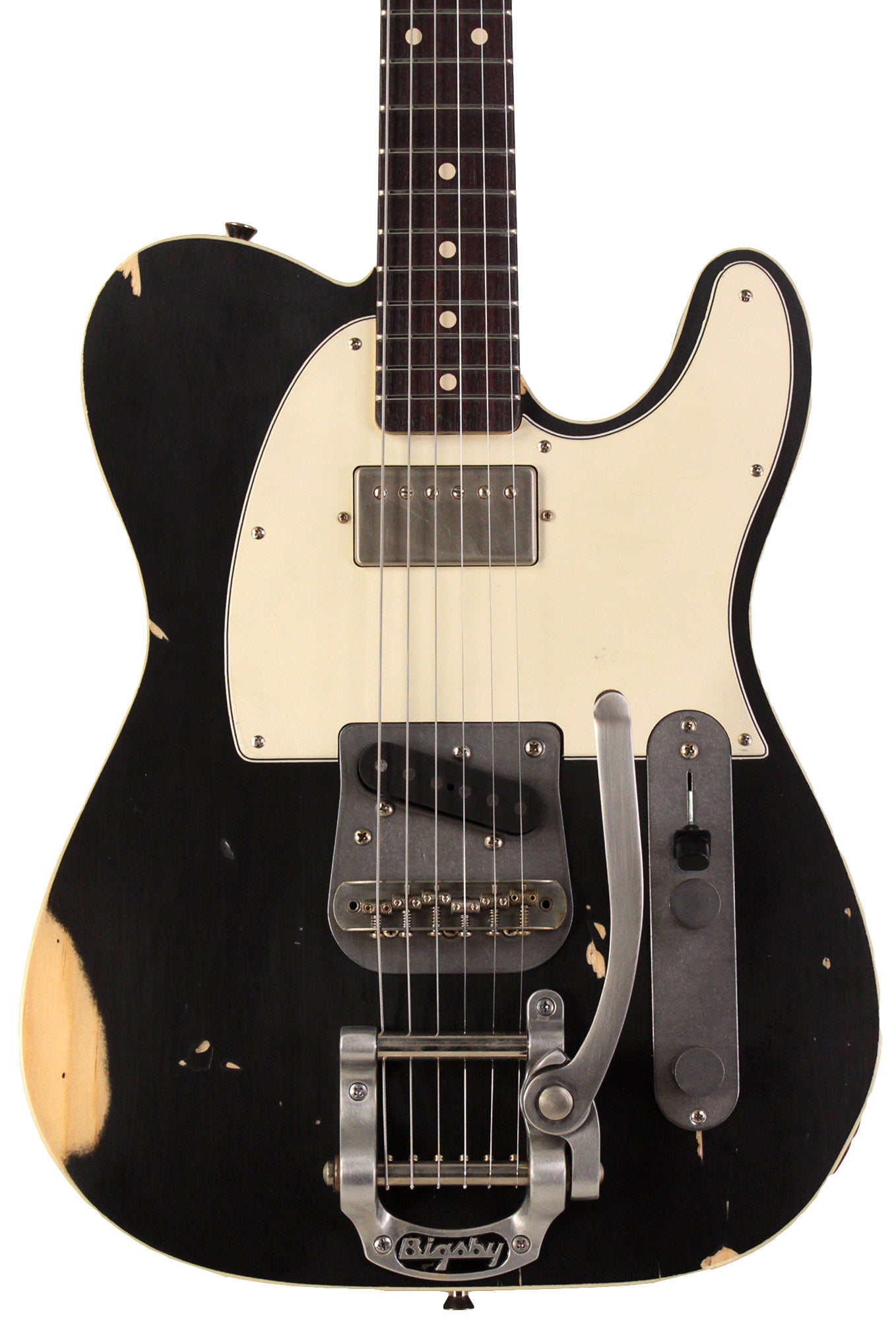 Nash T63DB Guitar, Black, Bigsby, Neck Humbucker | Humbucker Music