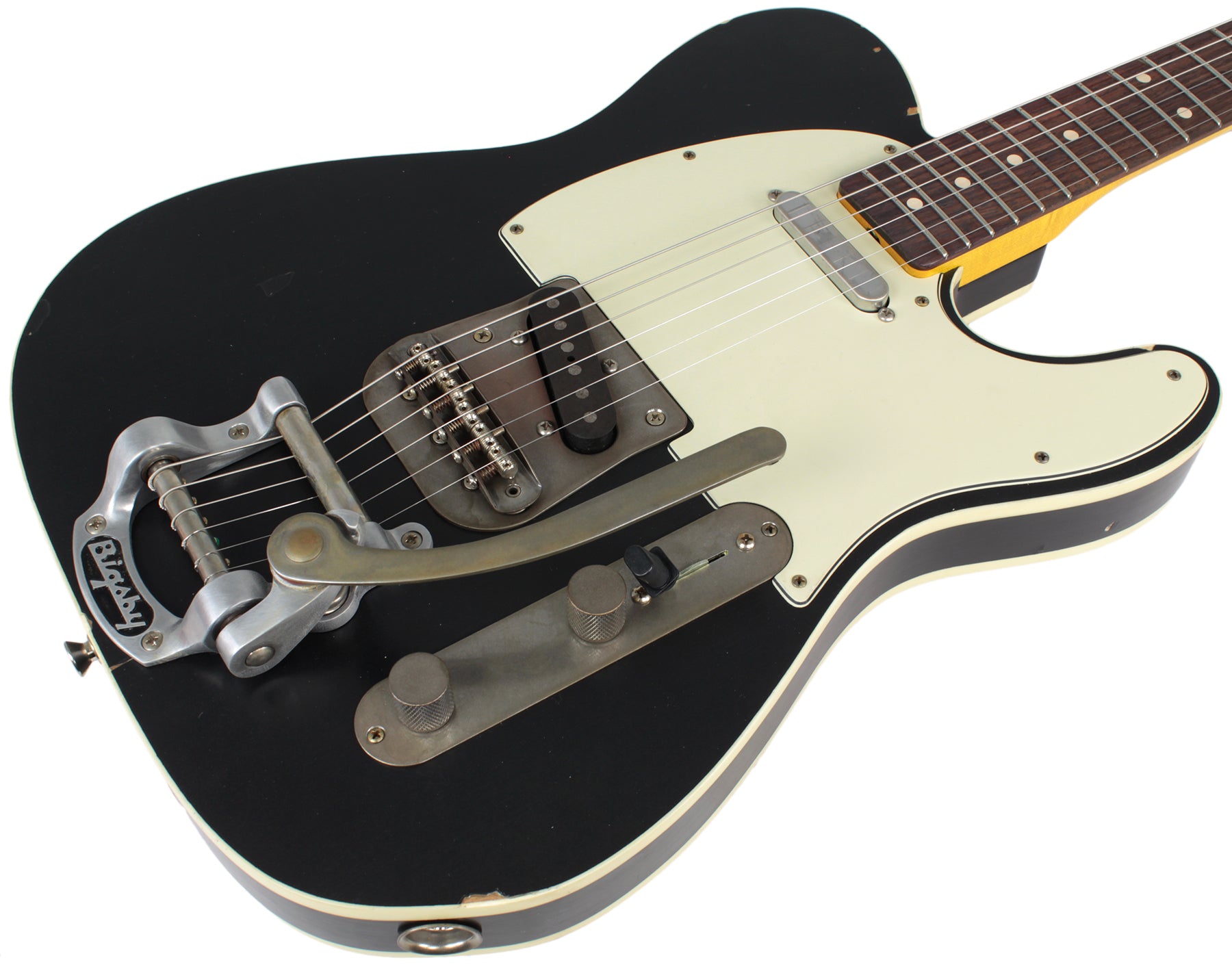 Nash T63DB Guitar, Black, Bigsby, Light Aging | Humbucker Music