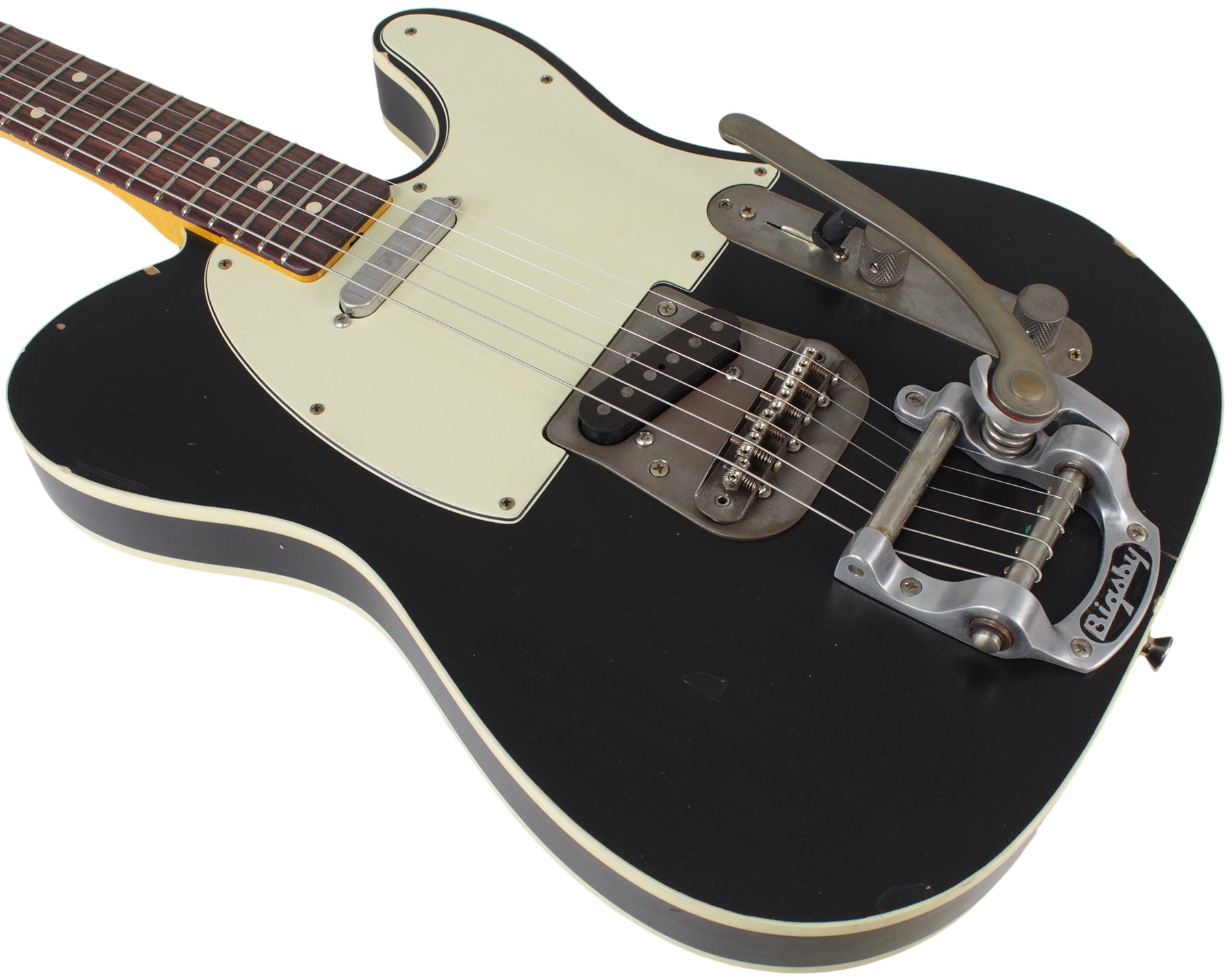 Nash T63DB Guitar, Black, Bigsby, Light Aging | Humbucker Music