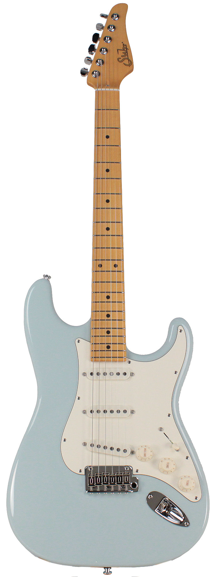 Suhr Classic S Guitar, Sonic Blue, Maple | Humbucker Music