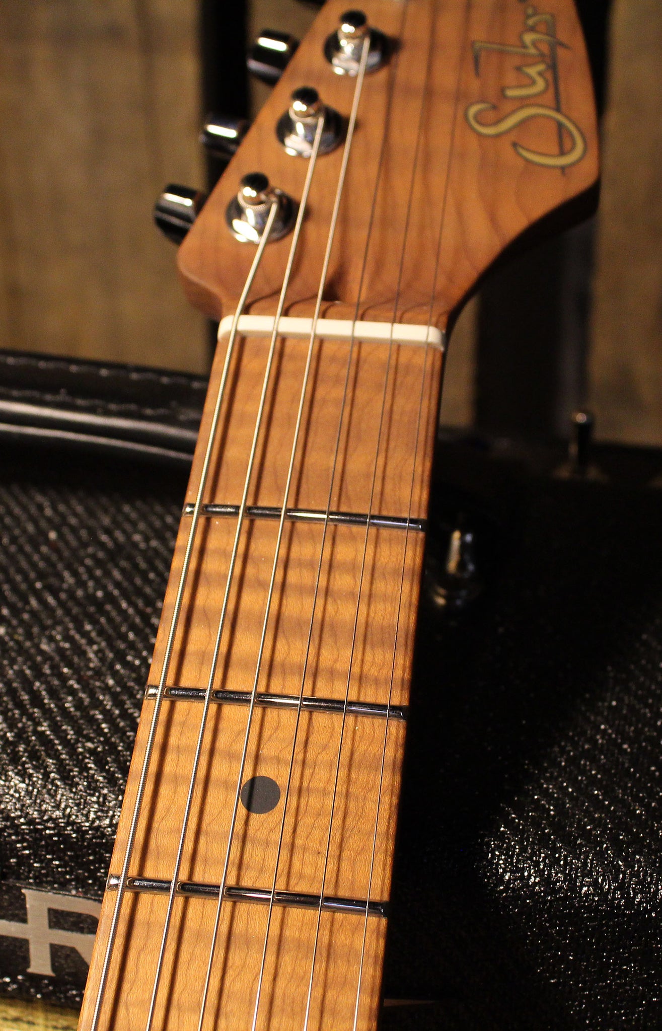 Suhr Select Classic S HSS Roasted Flamed Guitar, Shell Pink, Maple ...