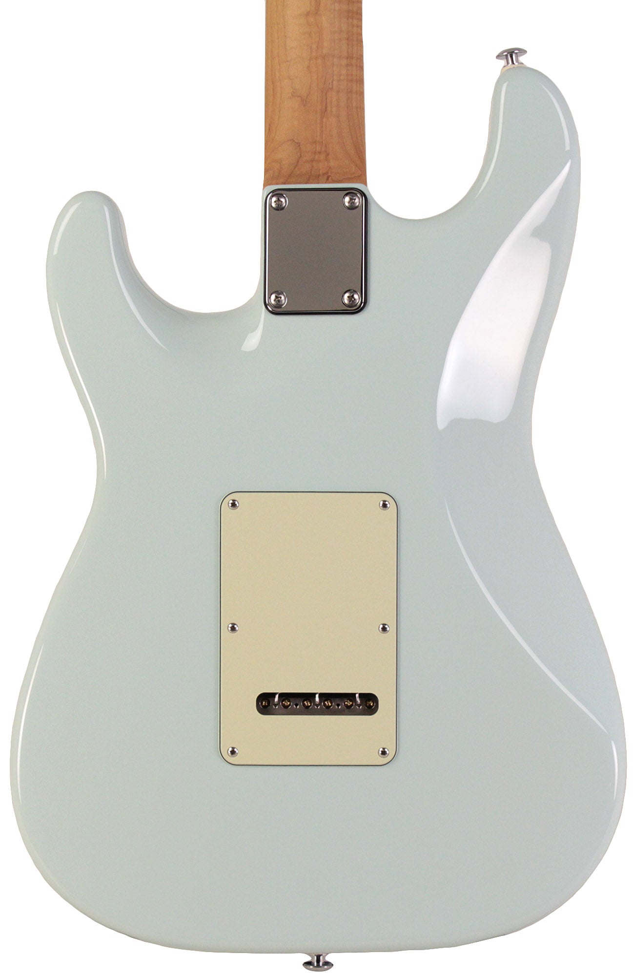 Suhr Select Classic S HSS Guitar, Roasted Flamed Neck, Sonic Blue, Ros ...