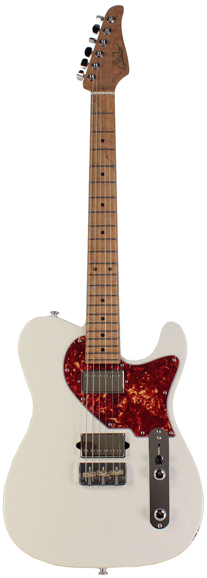 Suhr Select Classic T HH Guitar, Roasted Flamed Neck, Maple, Olympic W ...