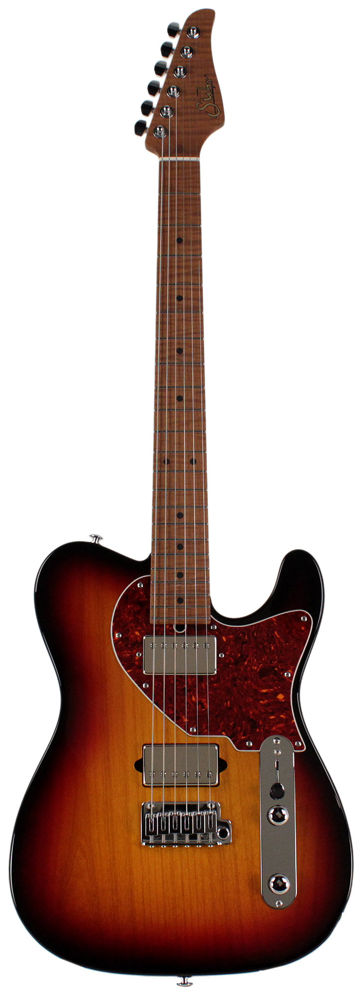 Suhr Select Classic T HH Guitar, Roasted Flamed Neck, 3-Tone Burst ...