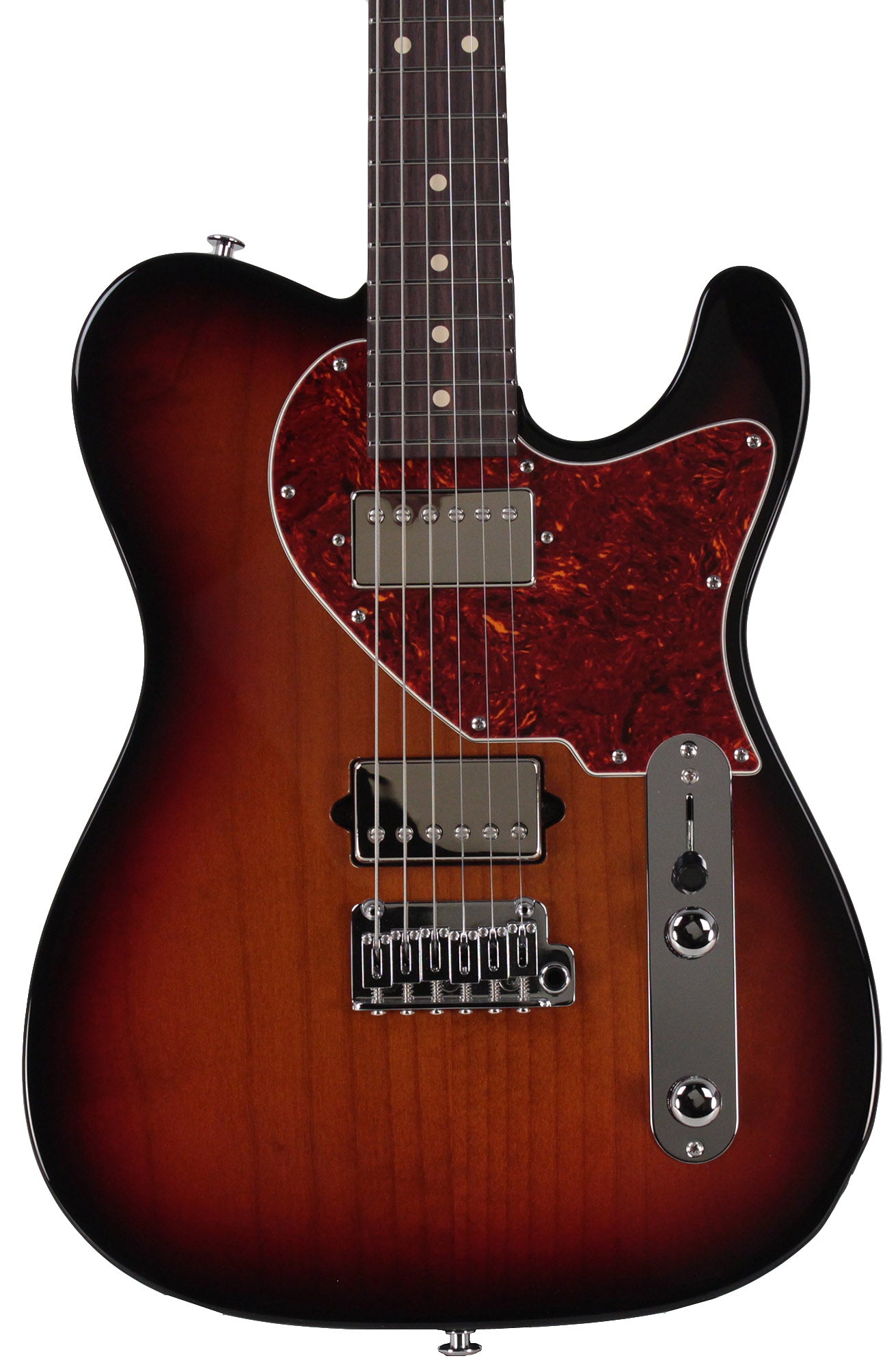 Suhr Classic T HH Roasted Select Guitar, Flamed, Rosewood, 3-Tone Burs ...