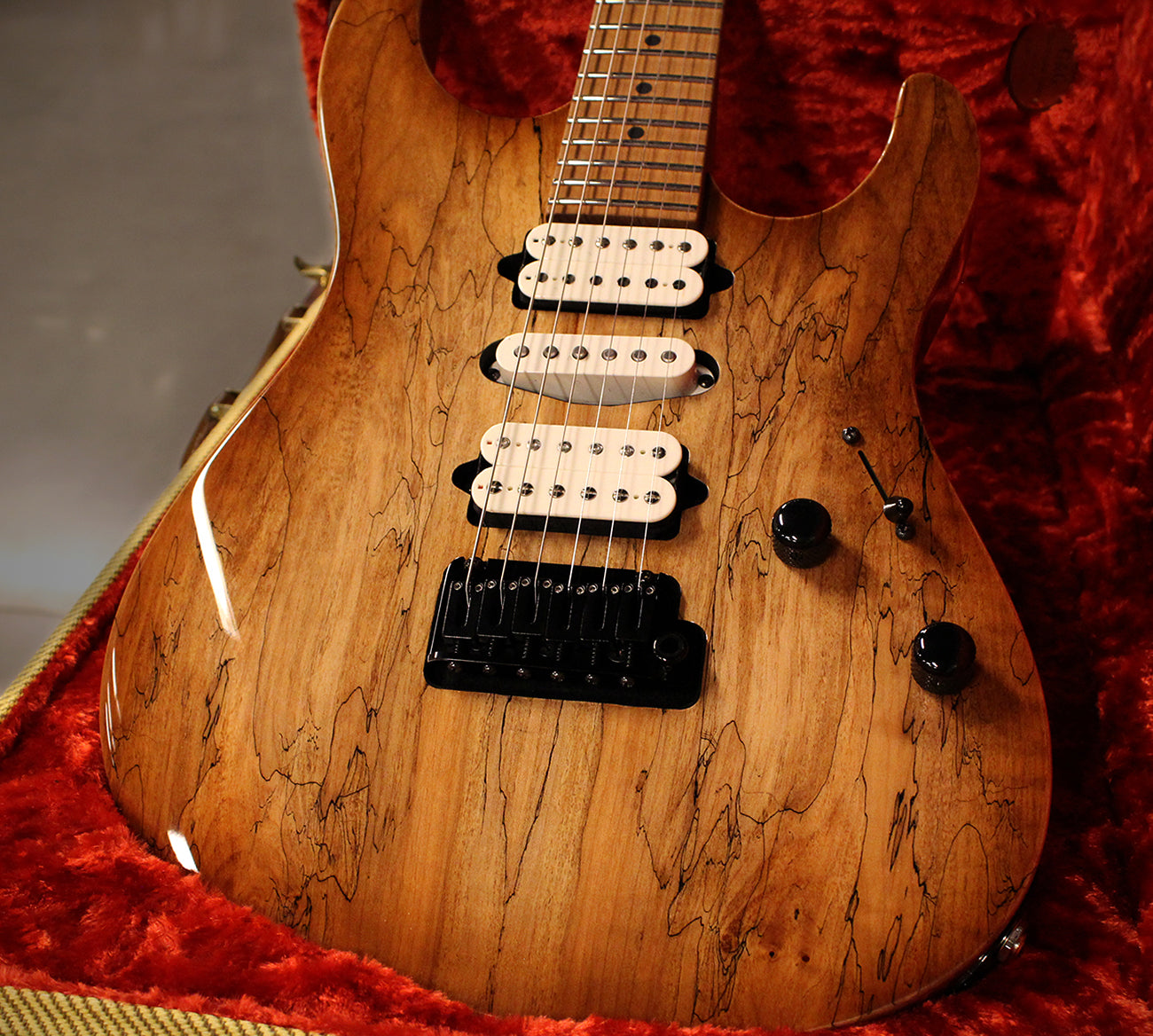 Suhr Modern Custom - Spalted Maple - Natural Burst | Humbucker Music