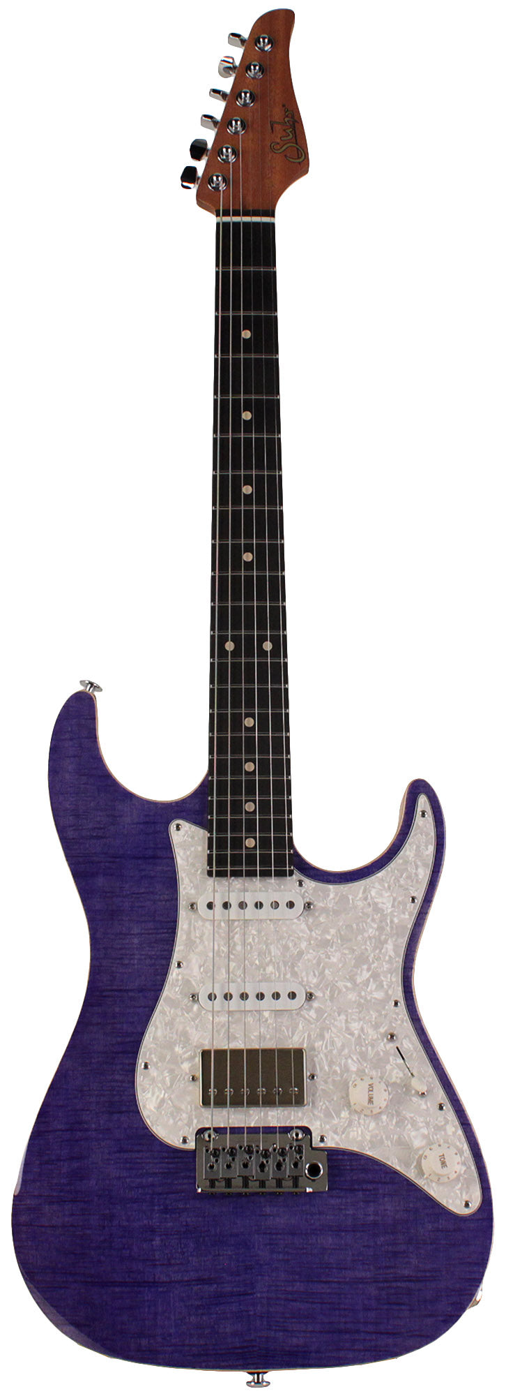 Suhr Select Standard Plus Mahogany Guitar, Trans Purple | Humbucker Music