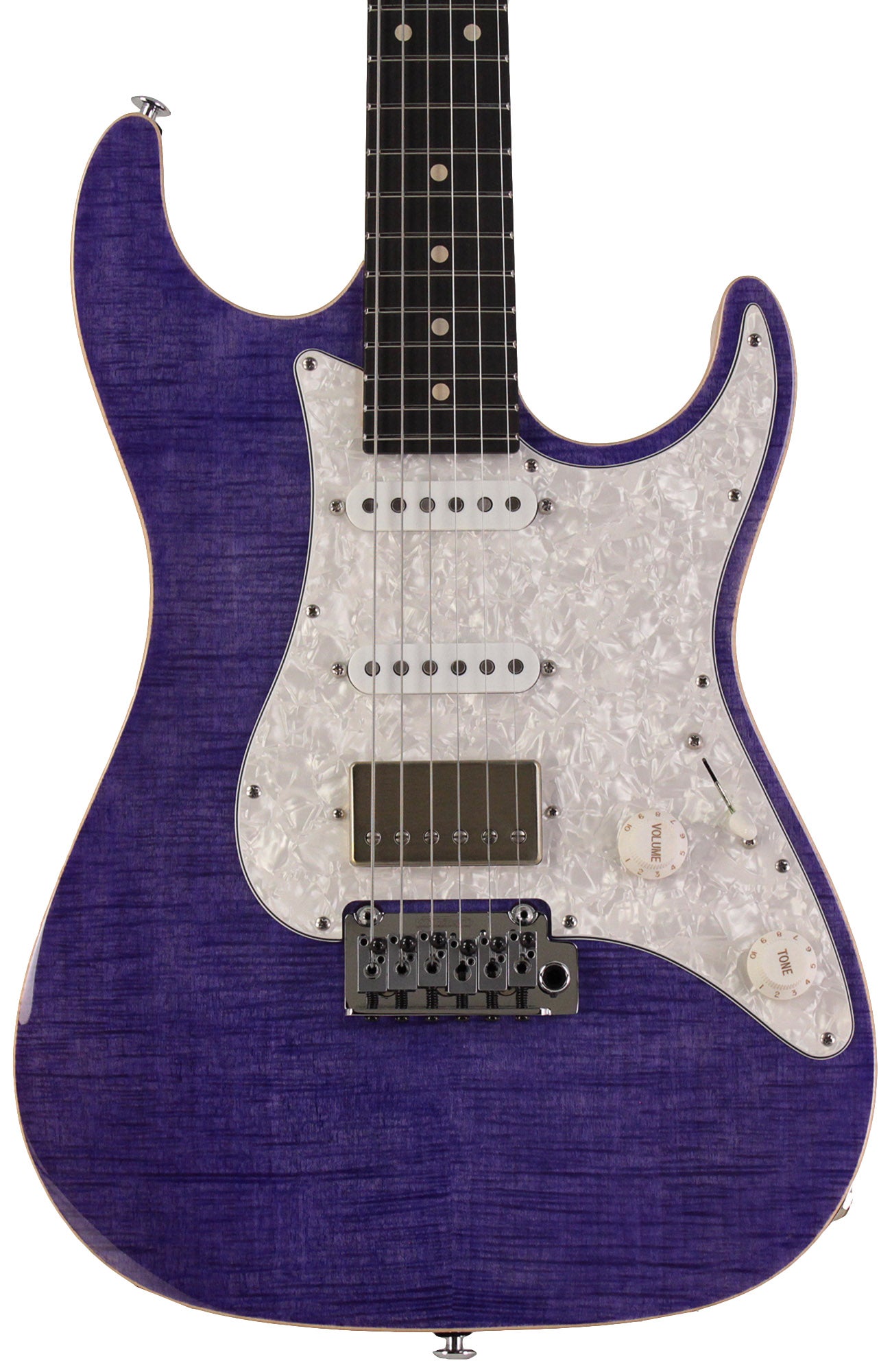 Suhr Select Standard Plus Mahogany Guitar, Trans Purple | Humbucker Music