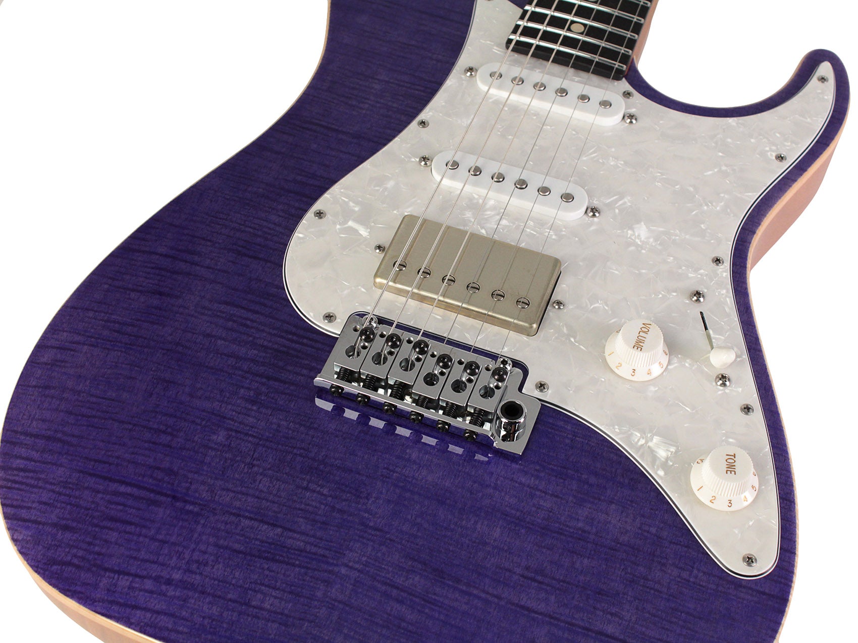 Suhr Select Standard Plus Mahogany Guitar, Trans Purple | Humbucker Music