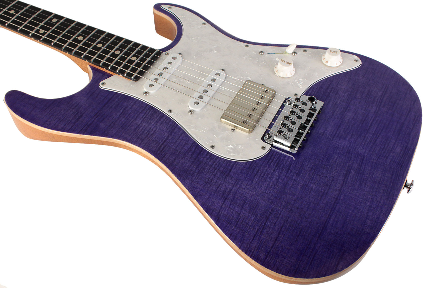 Suhr Select Standard Plus Mahogany Guitar, Trans Purple | Humbucker Music
