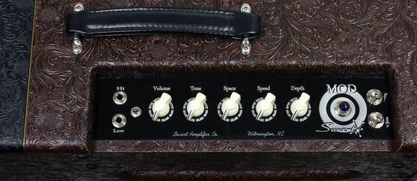 Swart Mod 84 Combo Amp, Brown Western, Black Western Stripe | Humbucker ...