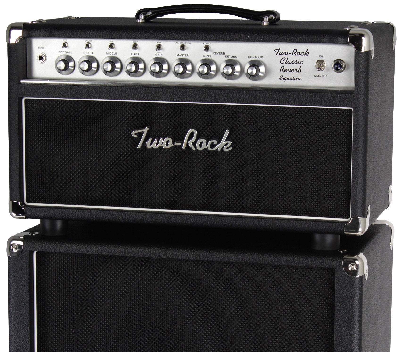 Two-Rock Classic Reverb Signature 50 Tube Rectified Head, 2x12 Cab, Bl ...