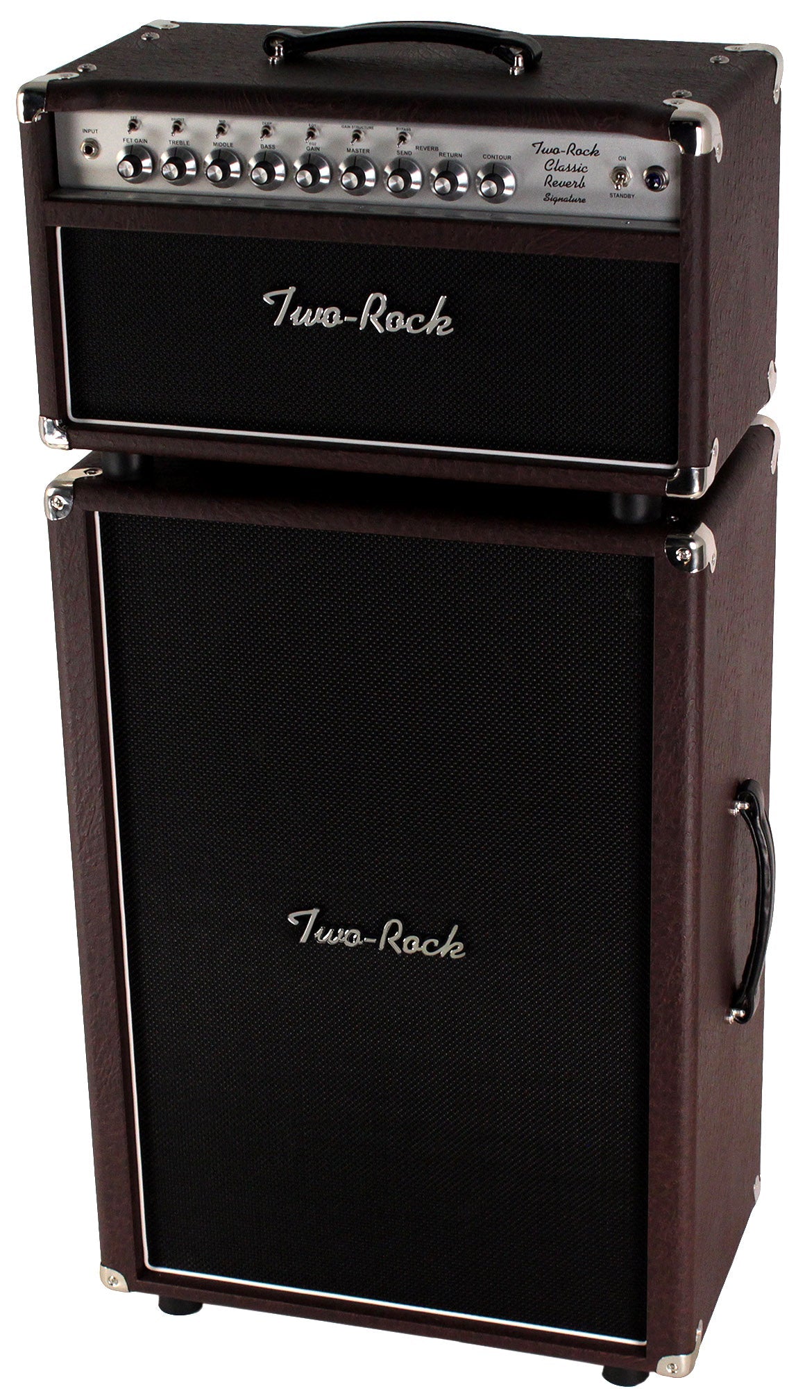 Two-Rock Classic Reverb Signature 100/50 Head, 2x12 Cab, Brown Ostrich ...