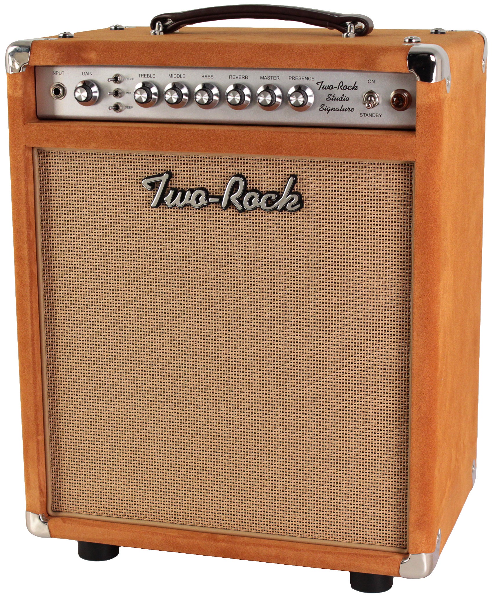 Two-Rock Studio Signature 1x12 Combo Amp, Golden Brown Suede, Silverfa ...