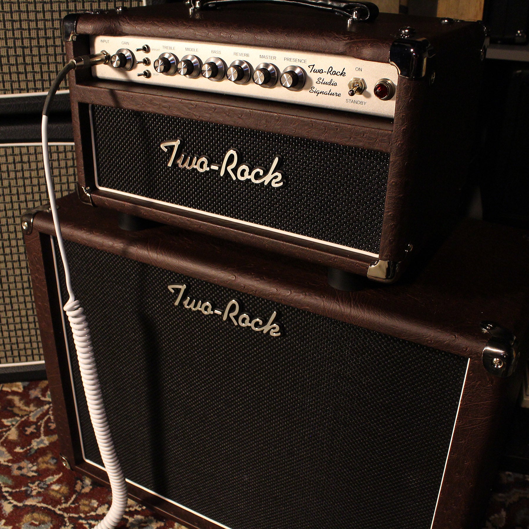 Two-Rock Studio Signature Head, 1x12 Cab, Brown Ostrich, Silverface ...